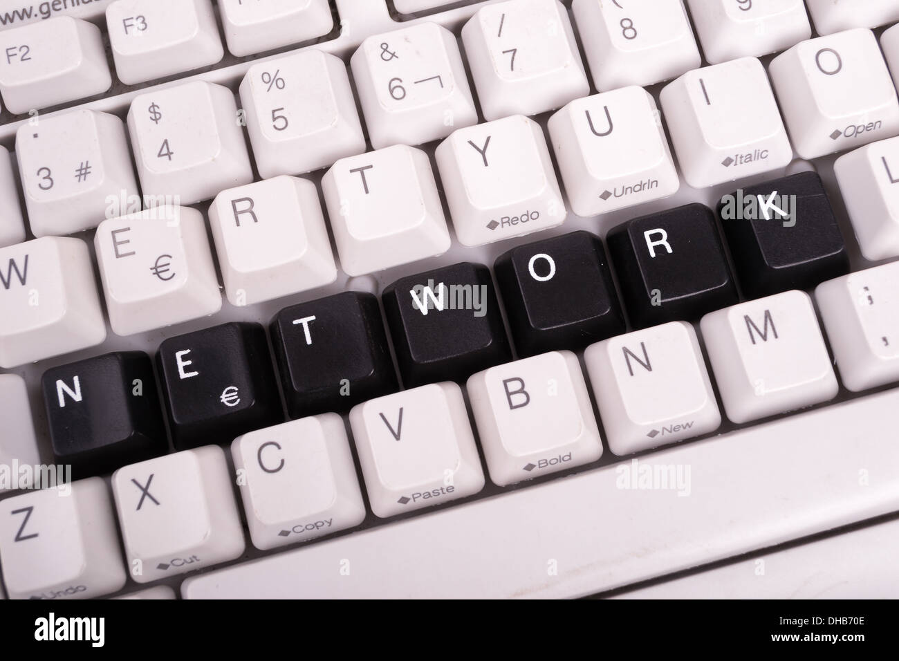 Word Network written with black keys on computer keyboard Stock Photo ...