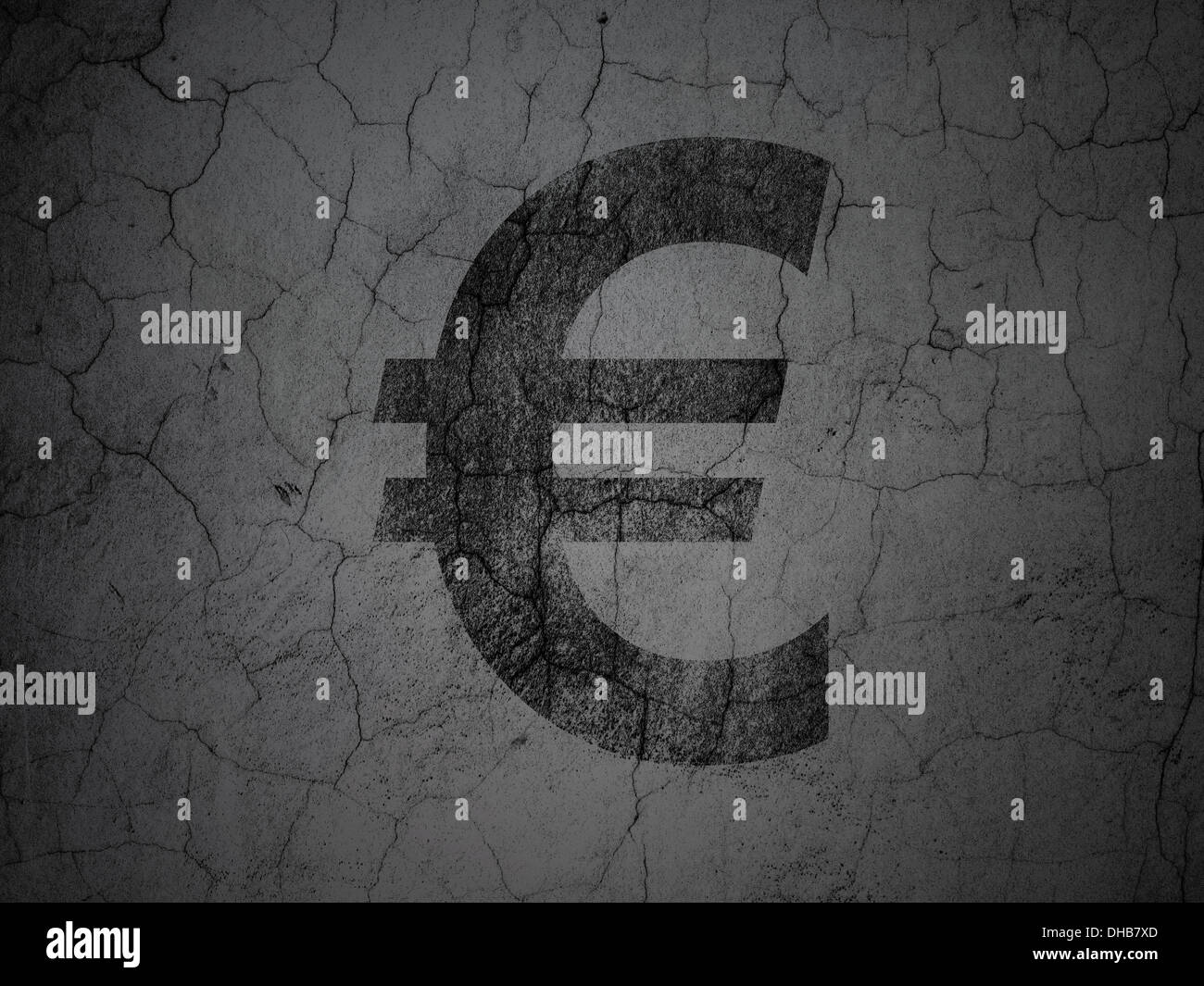 Currency concept: Euro on grunge wall background Stock Photo - Alamy