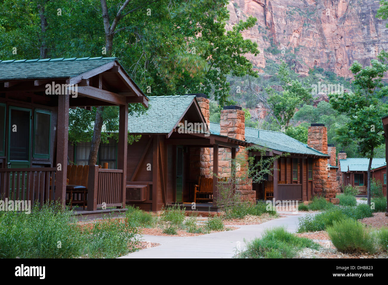 Zion Lodge inside Zion National Park, Utah Stock Photo - Alamy