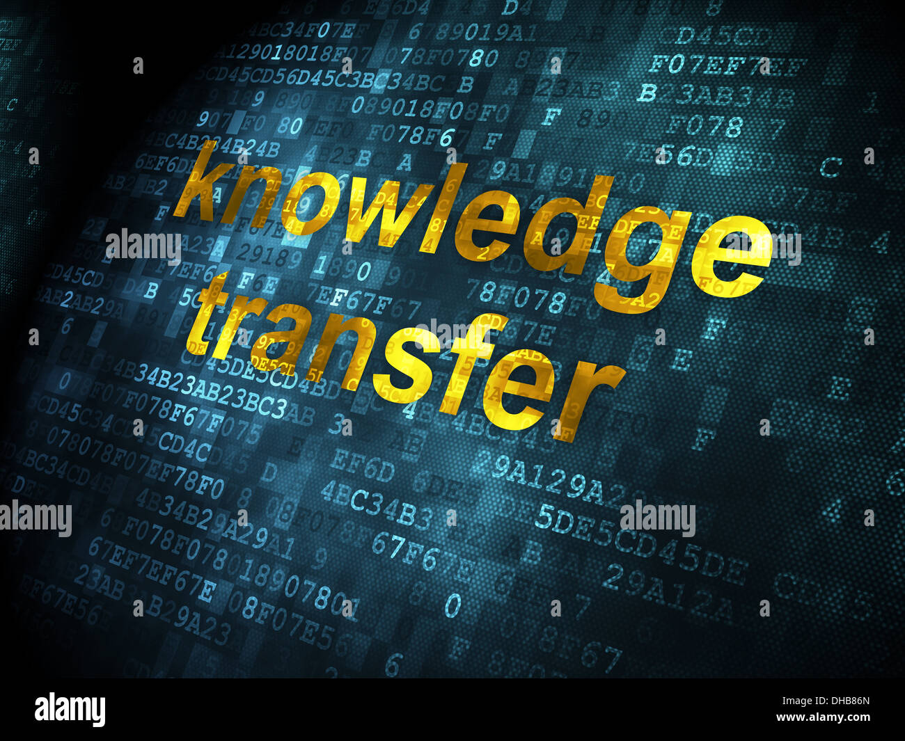 Education concept: Knowledge Transfer on digital background Stock Photo ...