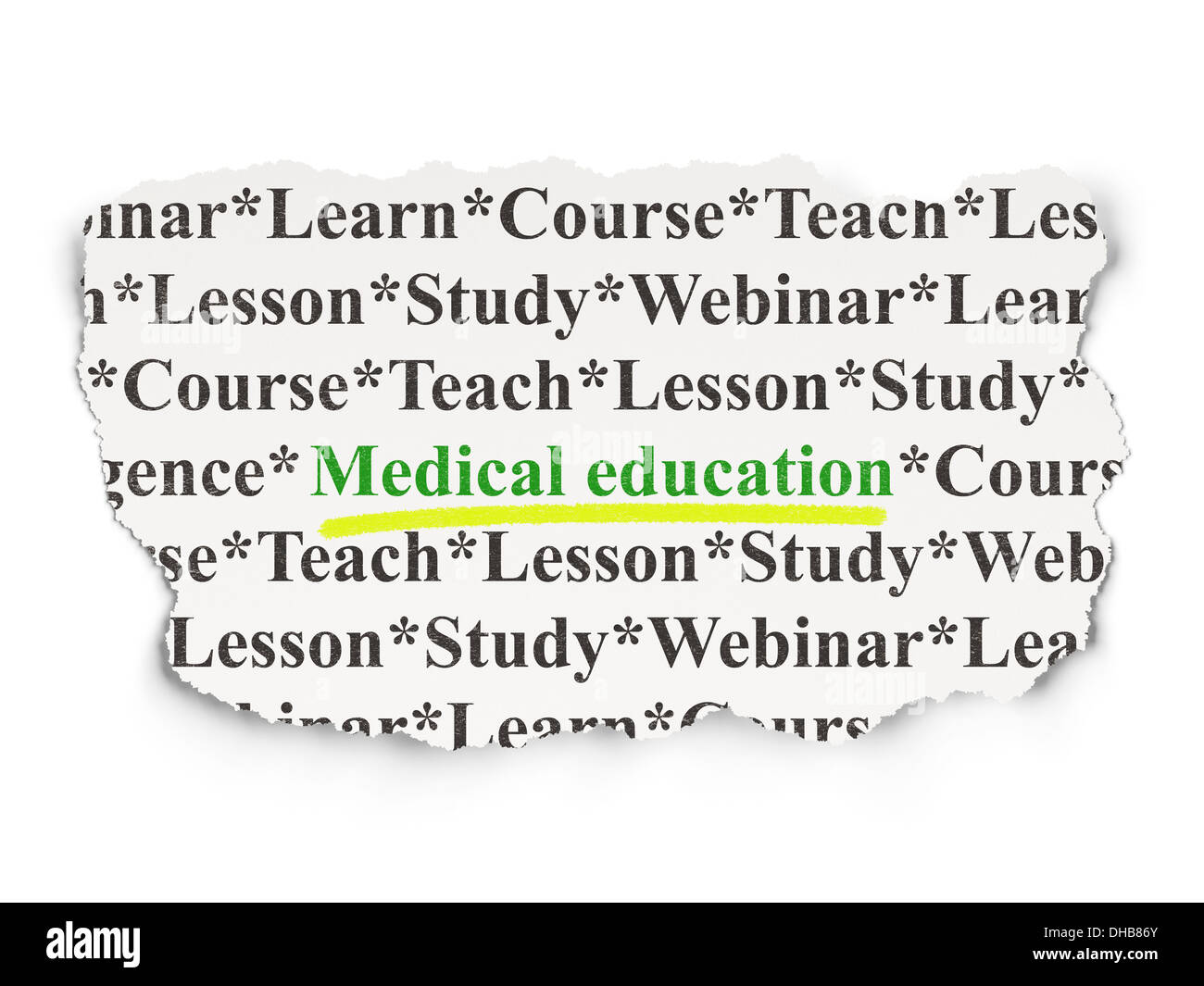 Education concept: Medical Education on Paper background Stock Photo ...
