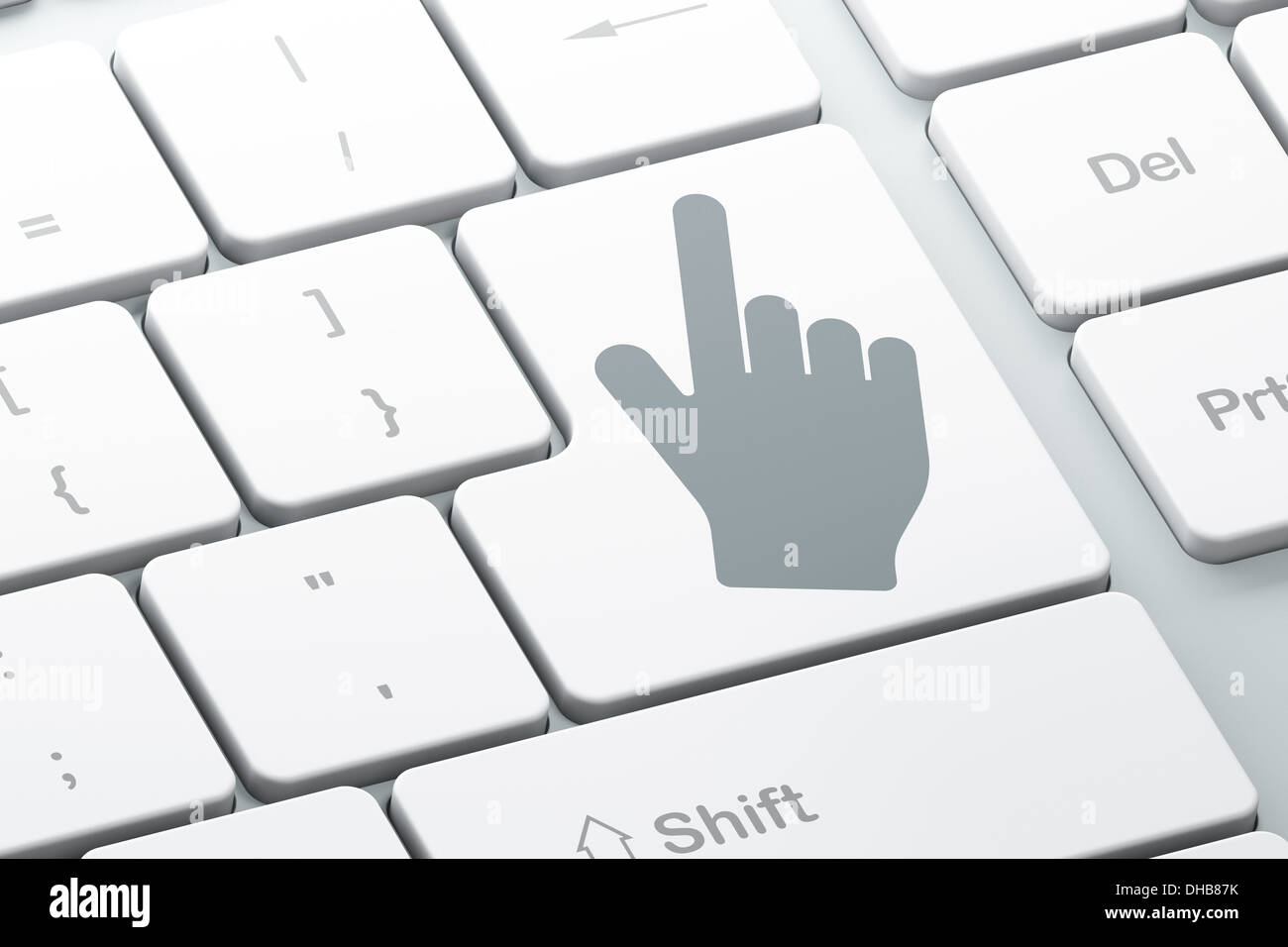 Web Development Concept Mouse Cursor On Computer Keyboard Background
