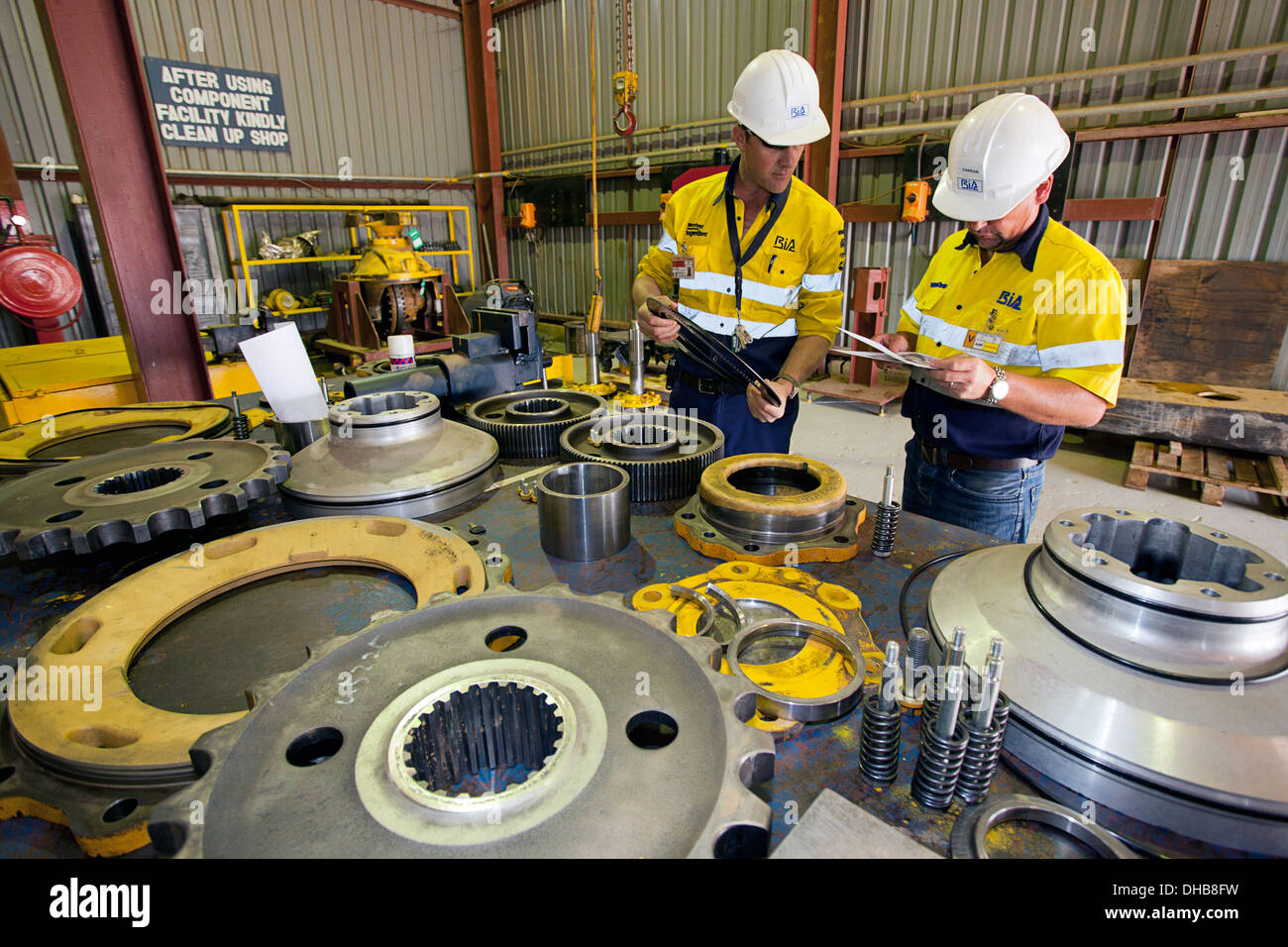 Mining in Africa. Two mine engineers Stock Photo - Alamy