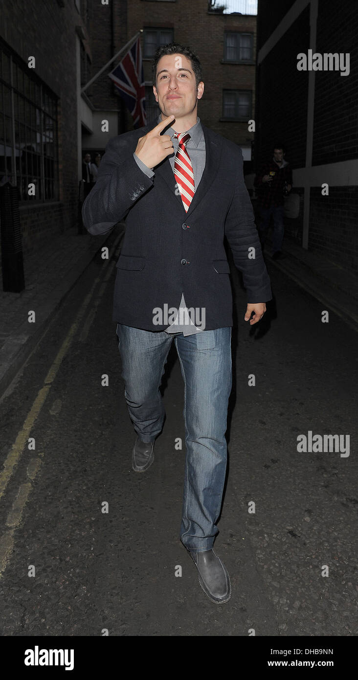 Jason Biggs promoting his new film 'American Reunion' at various venues ...