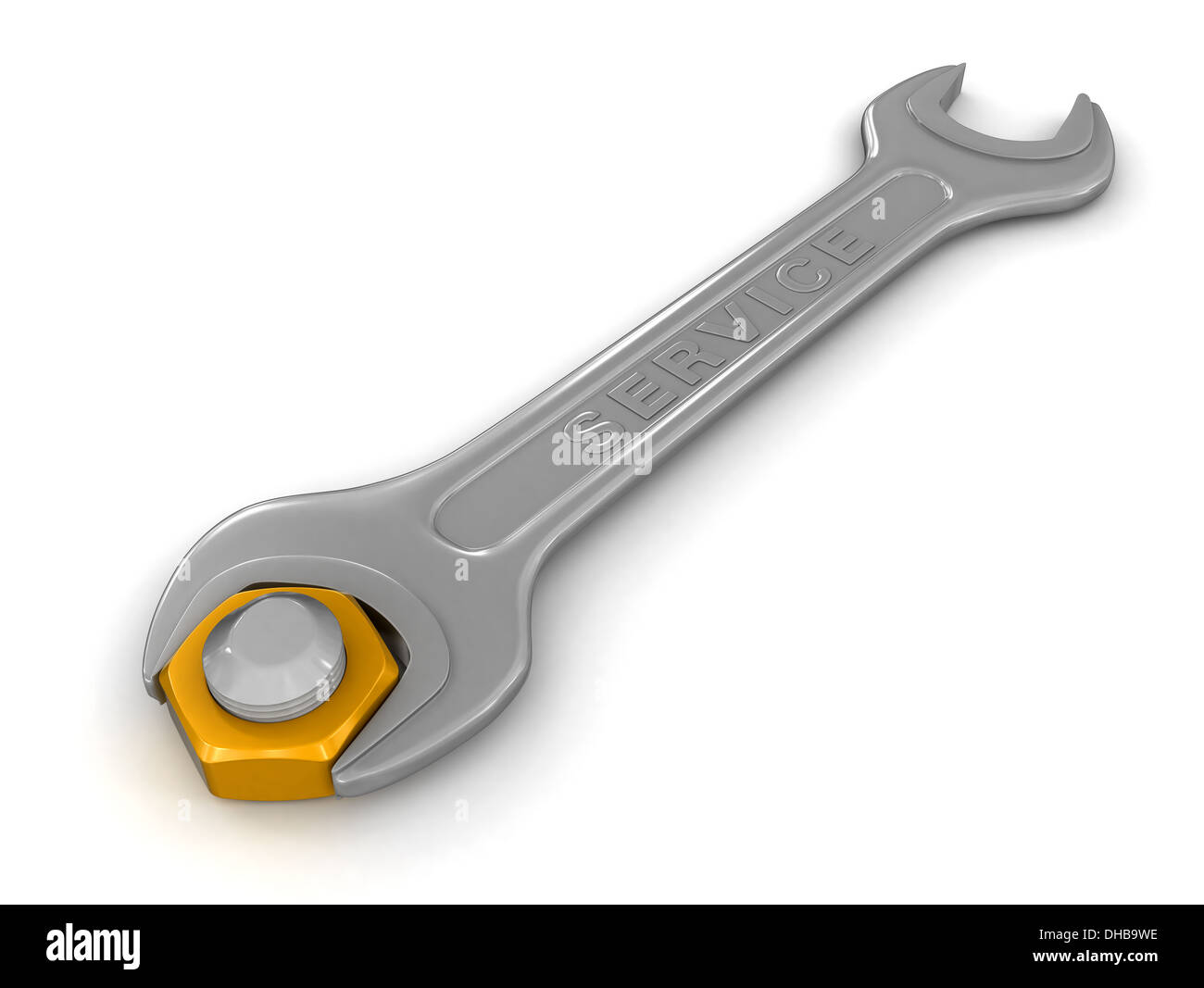 Wrench and bolt Stock Photo - Alamy