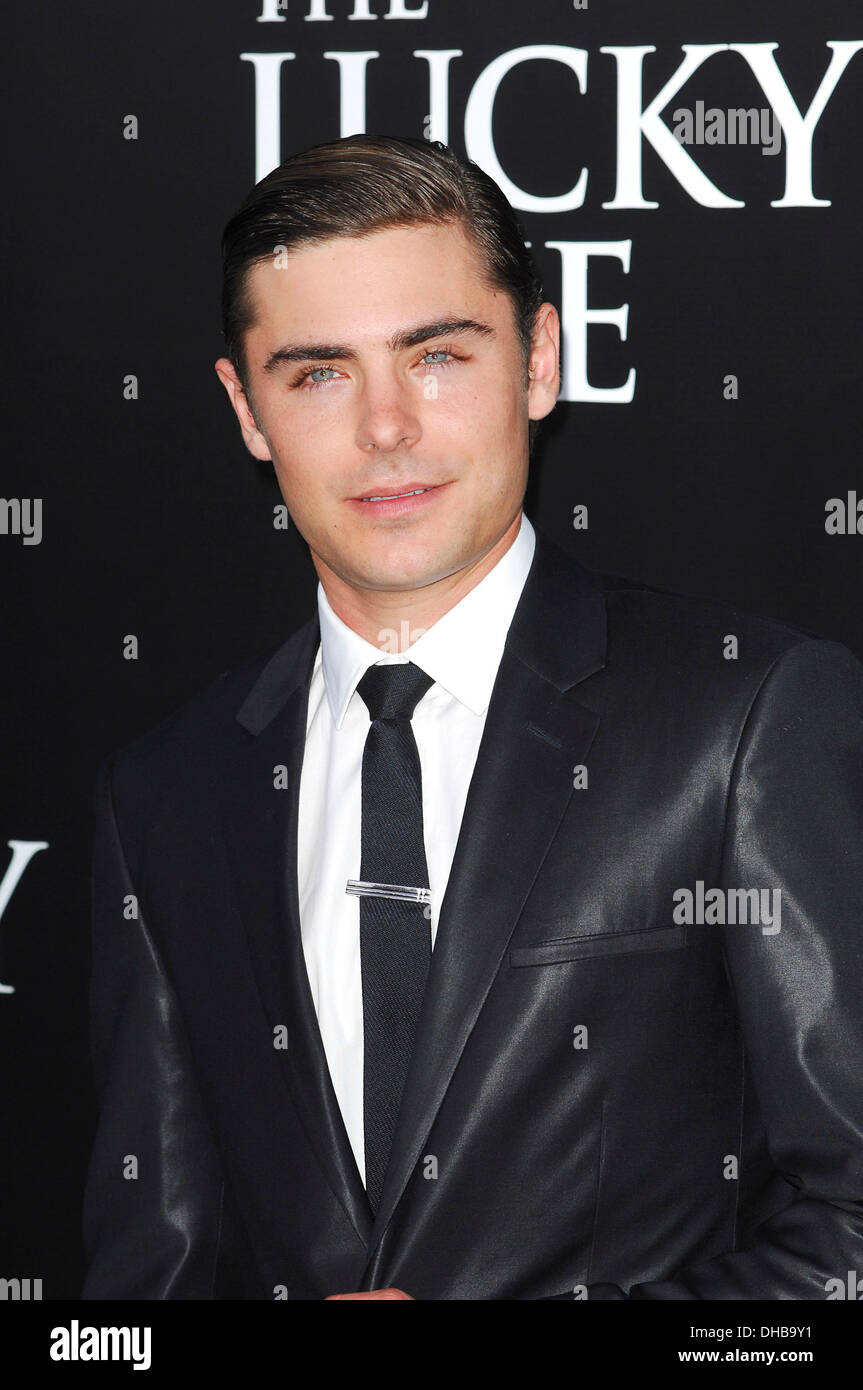 Zac Efron at premiere of 'The Lucky One' held at Grauman's Chinese ...