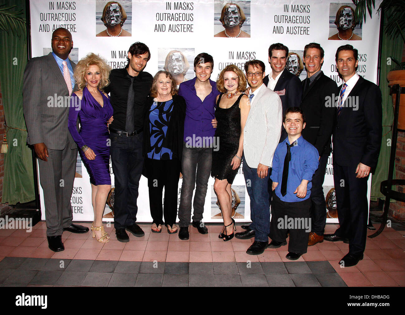 Cast Opening night party for ' In Masks Outrageous and Austere' held at ...
