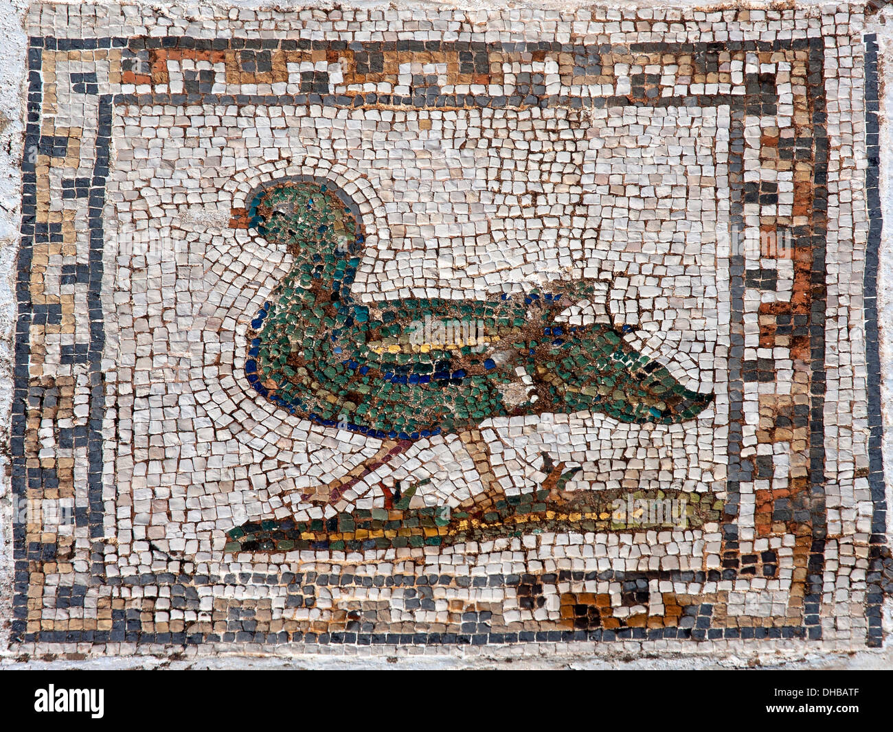 Mosaic floor, House of the Birds, Roman ruins of Italica -2nd century ...