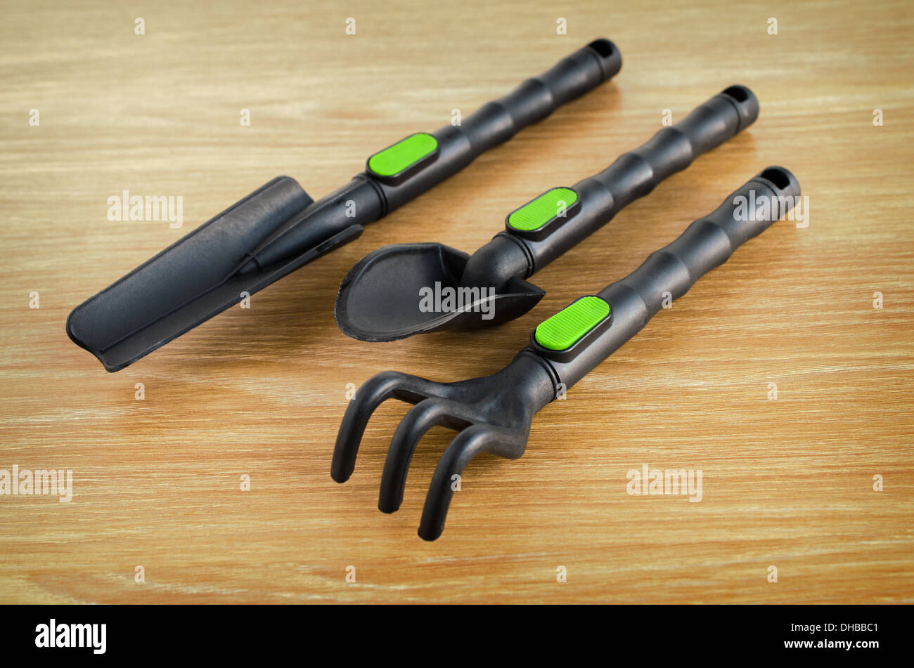 tools for working the soil in domashenm floriculture Stock Photo - Alamy
