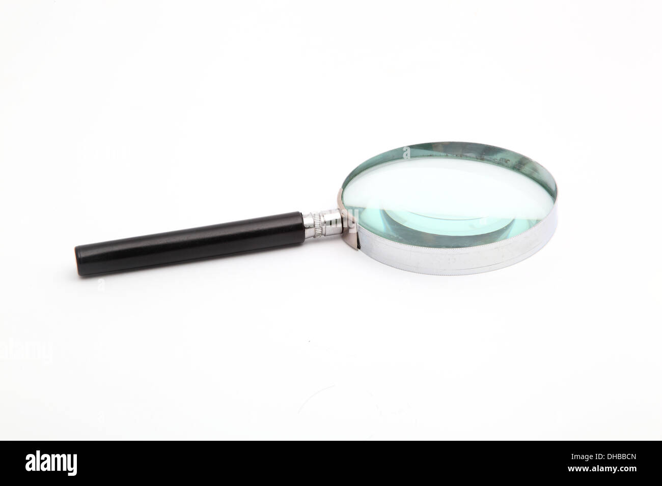 magnifying glass isolated on white background Stock Photo - Alamy