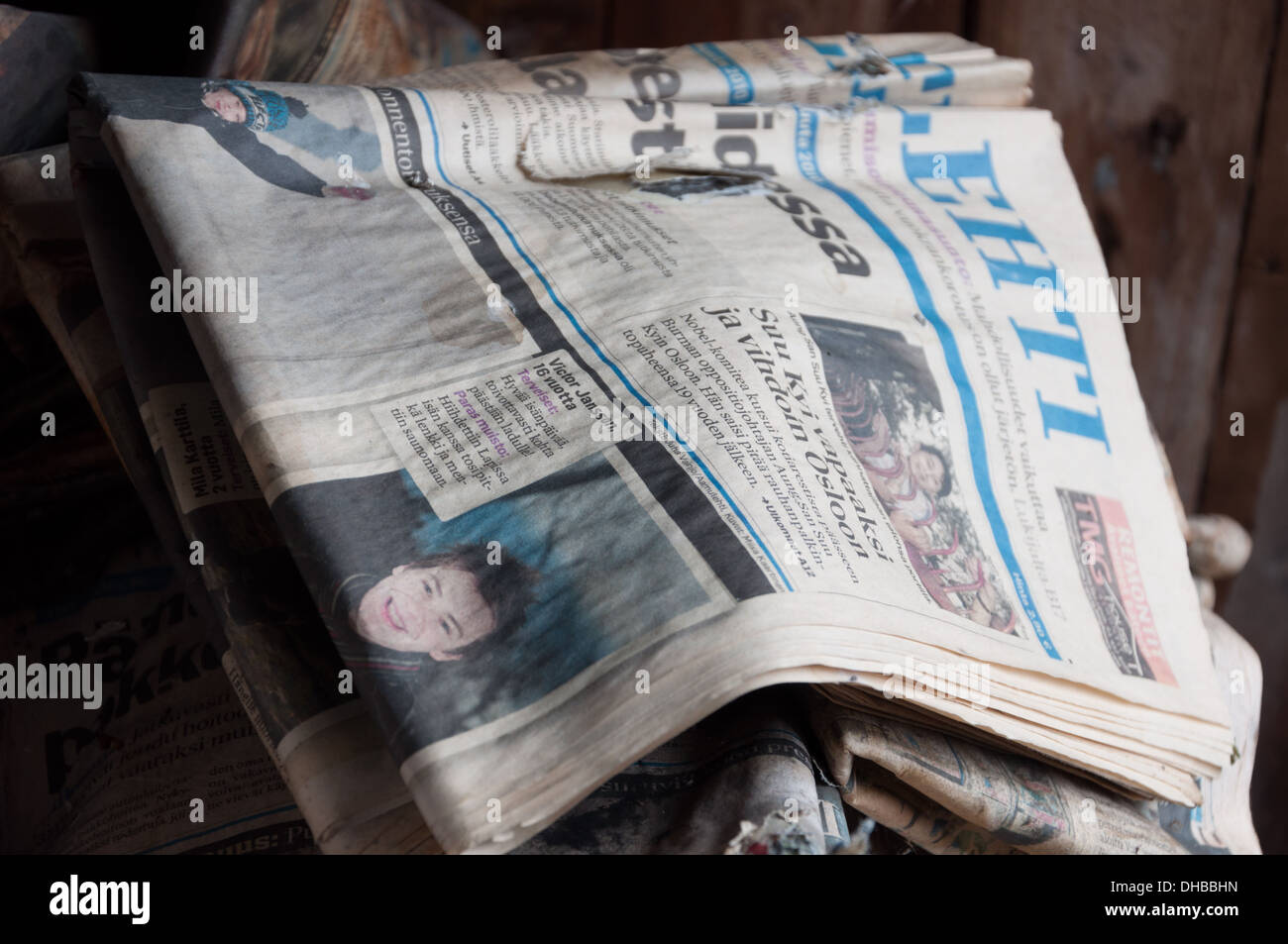 An old Finnish newspaper Stock Photo - Alamy