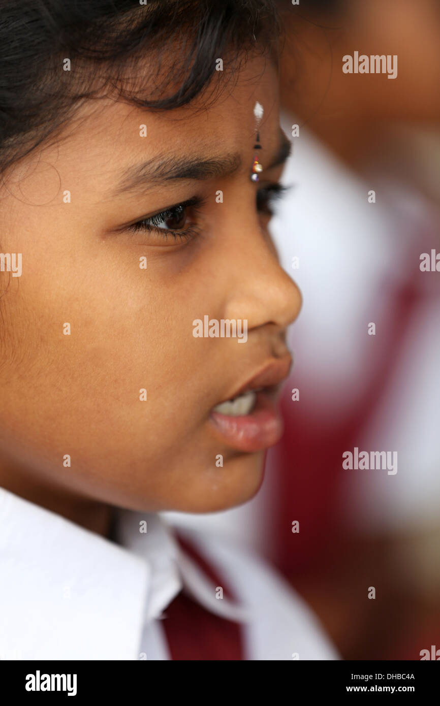 Indian school children chanting Andhra Pradesh South India Stock Photo ...
