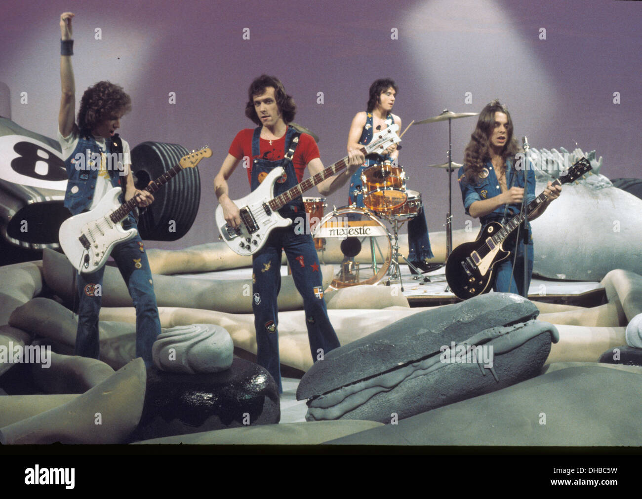 HELLO UK pop group in 1974 Stock Photo - Alamy