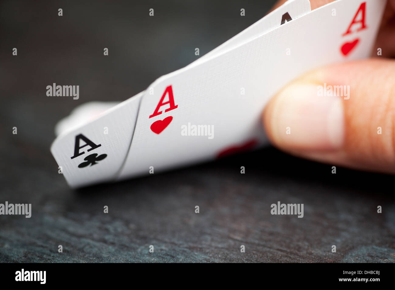 Playing cards poker game Stock Photo - Alamy