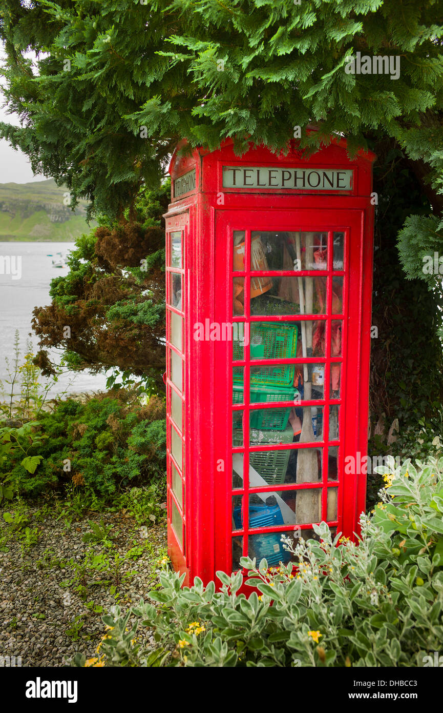 Recycled red telephone box hi-res stock photography and images - Alamy