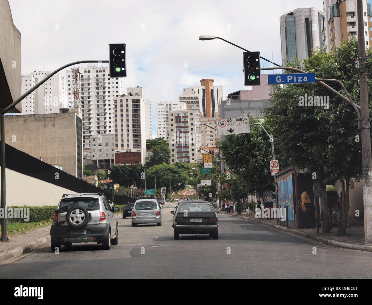 Residential area in suburban Sao Paulo showing some areas are zoned for ...