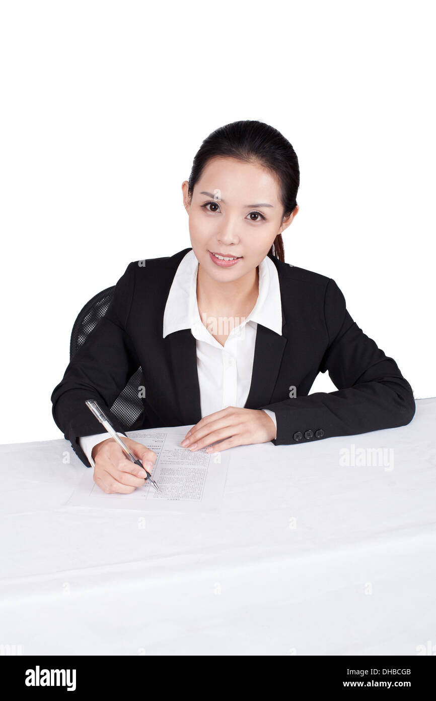 Signing business office reflection hi-res stock photography and images ...