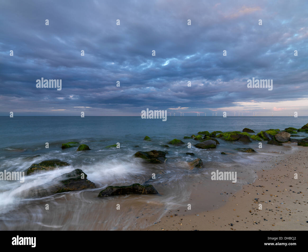 A view of the beach at Caister on Sea in Norfolk, England Stock Photo ...