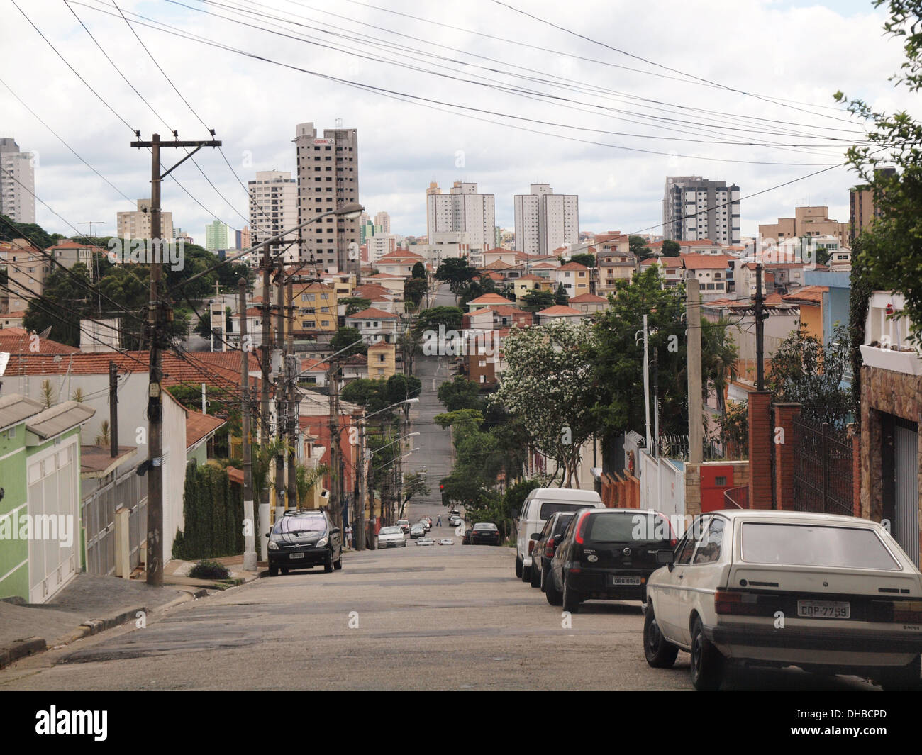 Residential area in suburban Sao Paulo showing some areas are zoned for ...