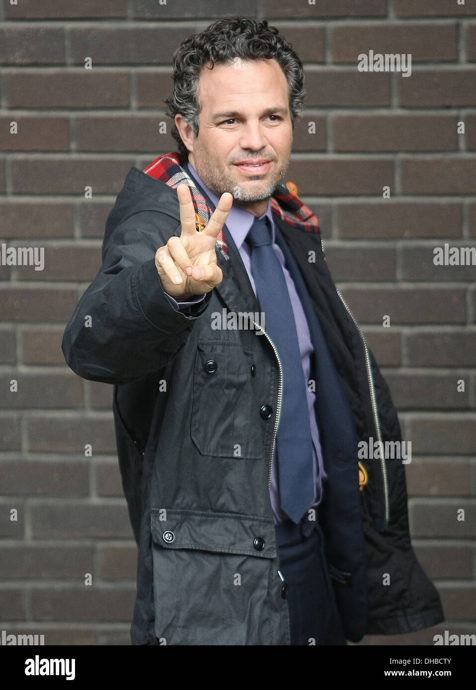 Mark Ruffalo at the ITV studios London, England - 18.04.12 Stock Photo ...