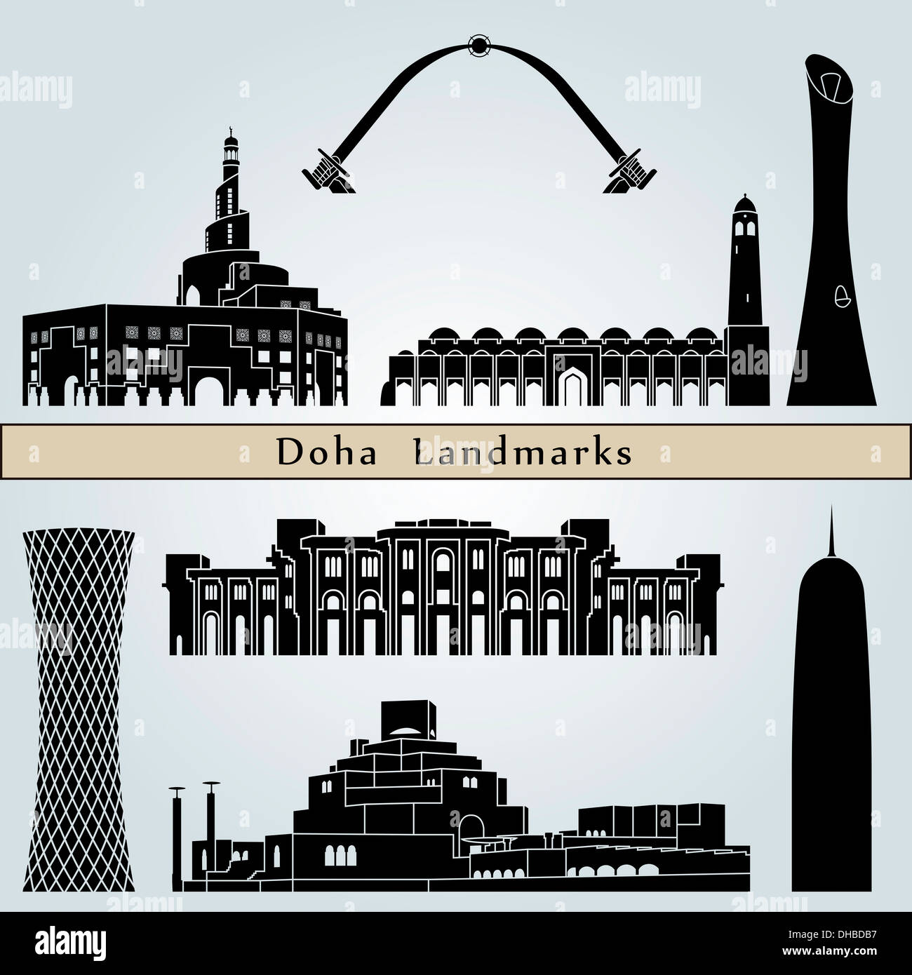 Doha landmarks hi-res stock photography and images - Alamy