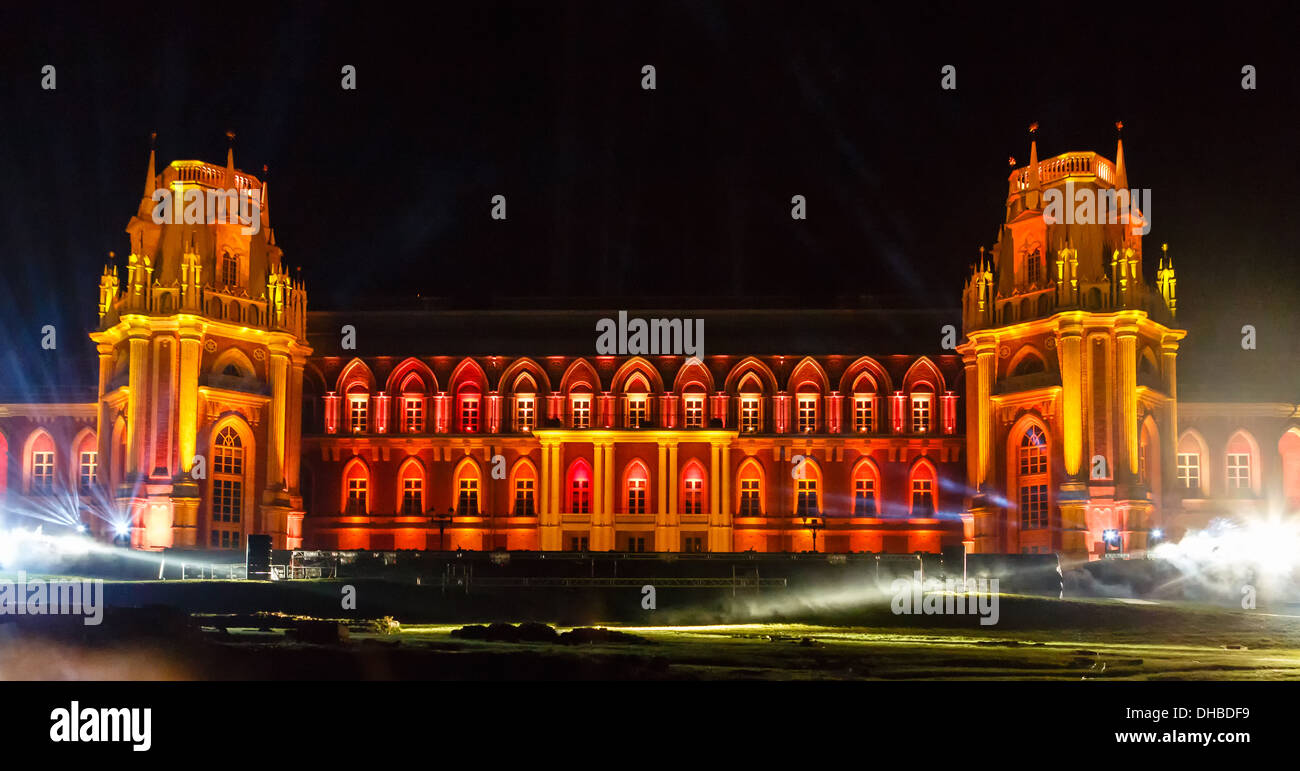 Palace illumination during light festival Stock Photo - Alamy