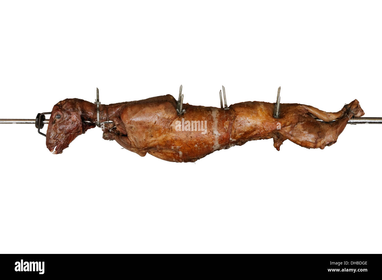 Lamp on the spit isolated on a white background Stock Photo - Alamy