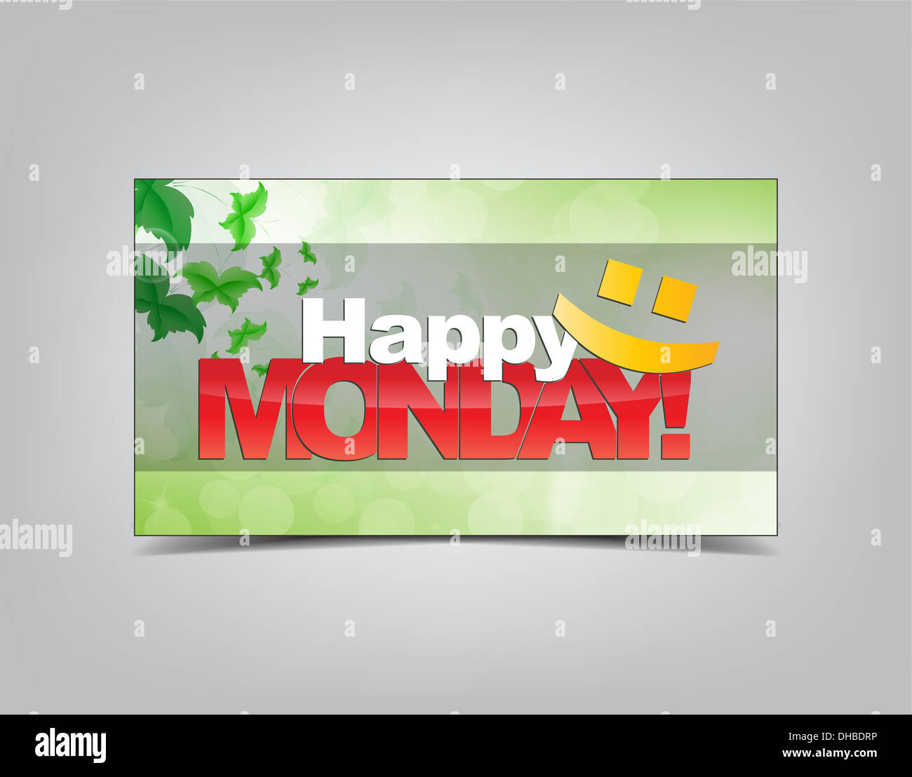 Happy Monday! Motivational background. Typography poster Stock Photo ...