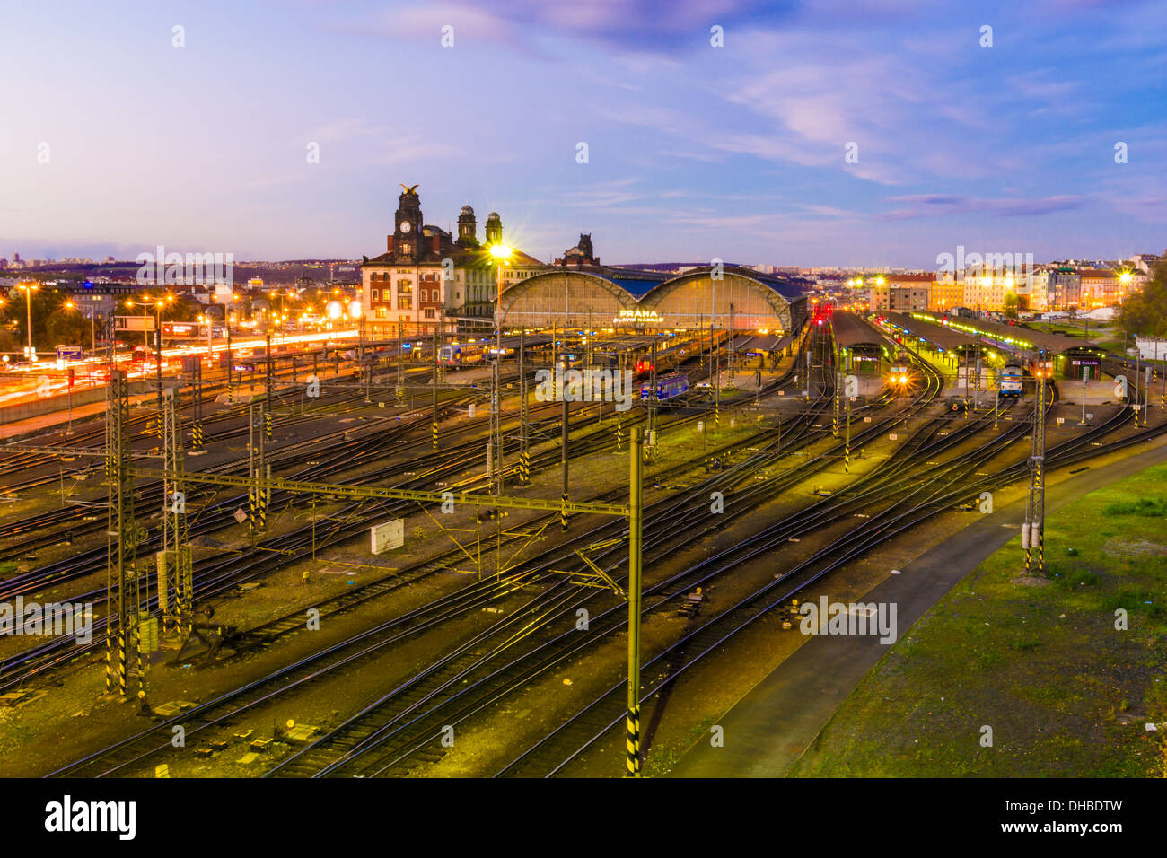 Prague main railway station hi-res stock photography and images - Alamy