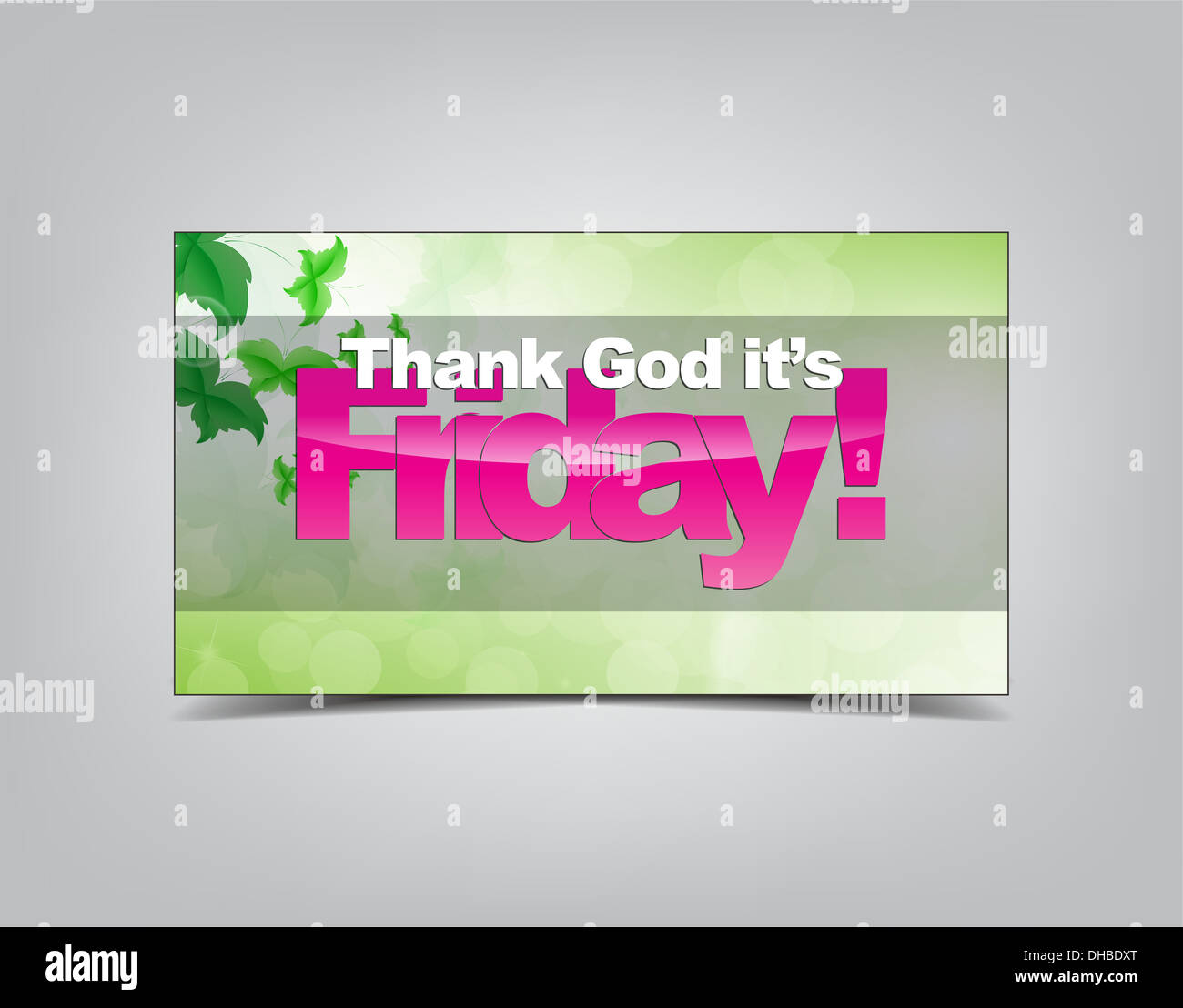 Thank God it's Friday! Motivational background. Typography poster Stock ...