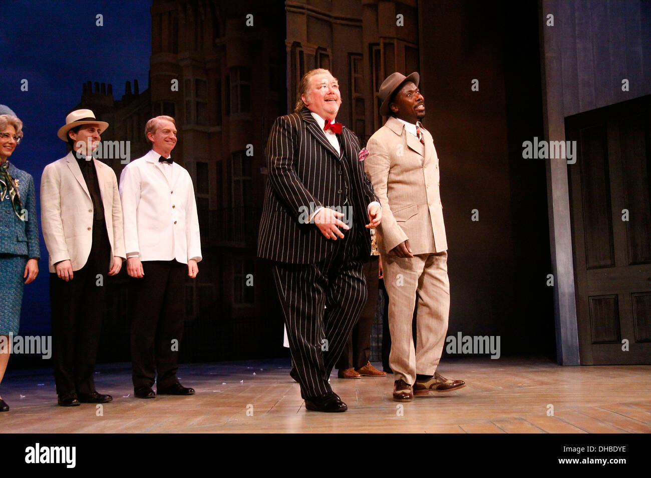 Martyn Ellis Trevor Laird and cast Broadway opening night of ‘One Man ...