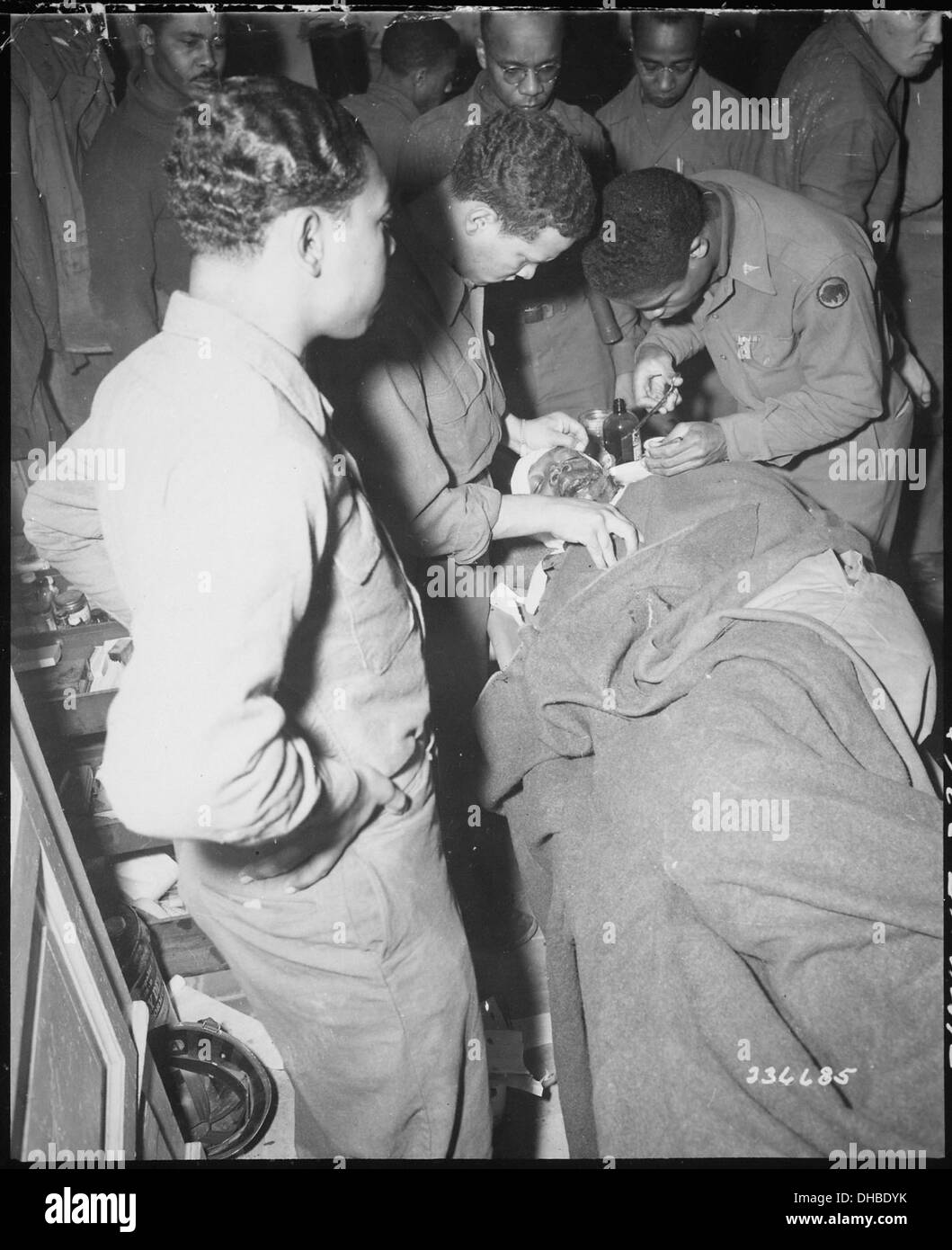 Captain Ezekia Smith of the 370th Infantry Regiment, 92nd Division, is ...