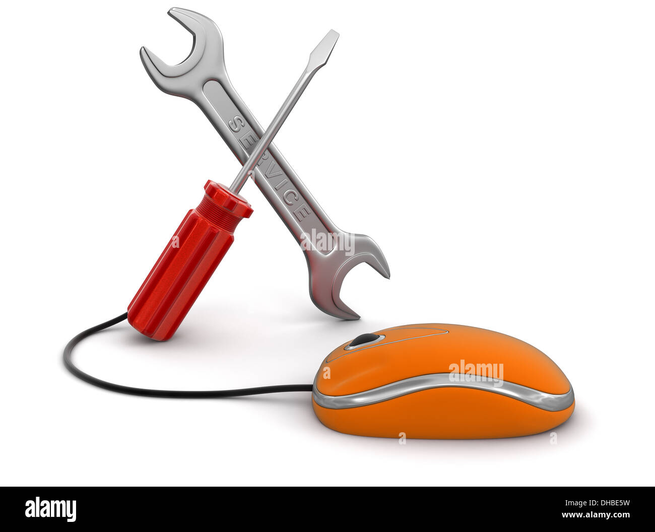 Tools and Mouse (clipping path included Stock Photo - Alamy