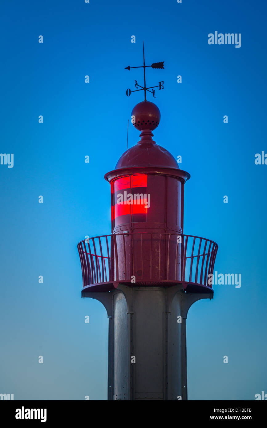 Lighthouse. Trouville sur Mer lighthouse. Normandy. France Stock Photo ...
