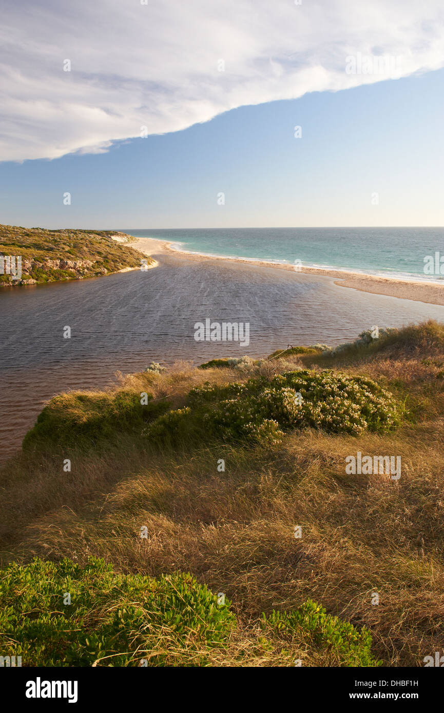 Moore river mouth Guilderton Western Australia Stock Photo - Alamy