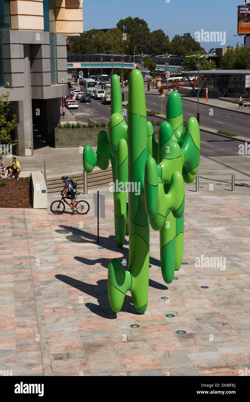 Green Abstract Art Sculpture at Forrest Place, Perth, Western Australia ...