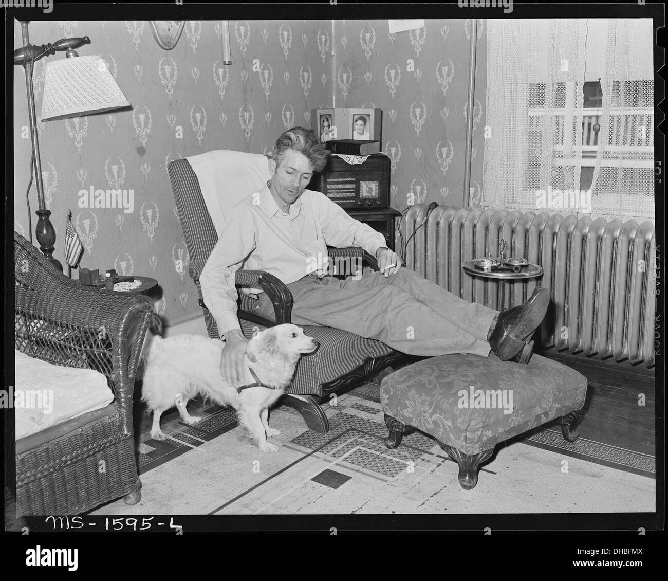 B. B. Barksdale, a section foreman at a mine, is photographed in his ...