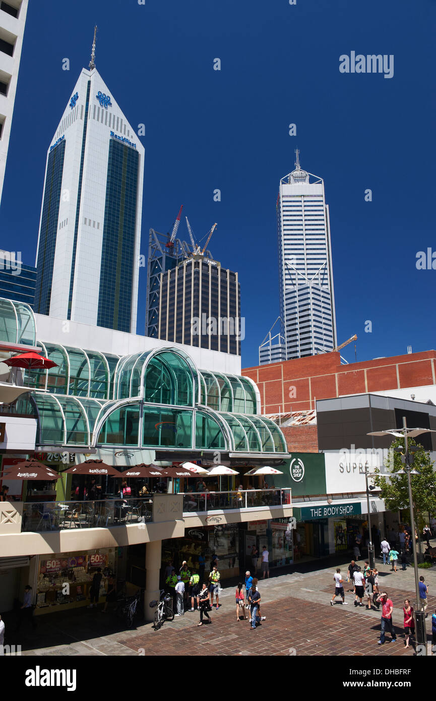 BankWest tower in Downtown Perth. Bankwest tower is a 52 storey office ...