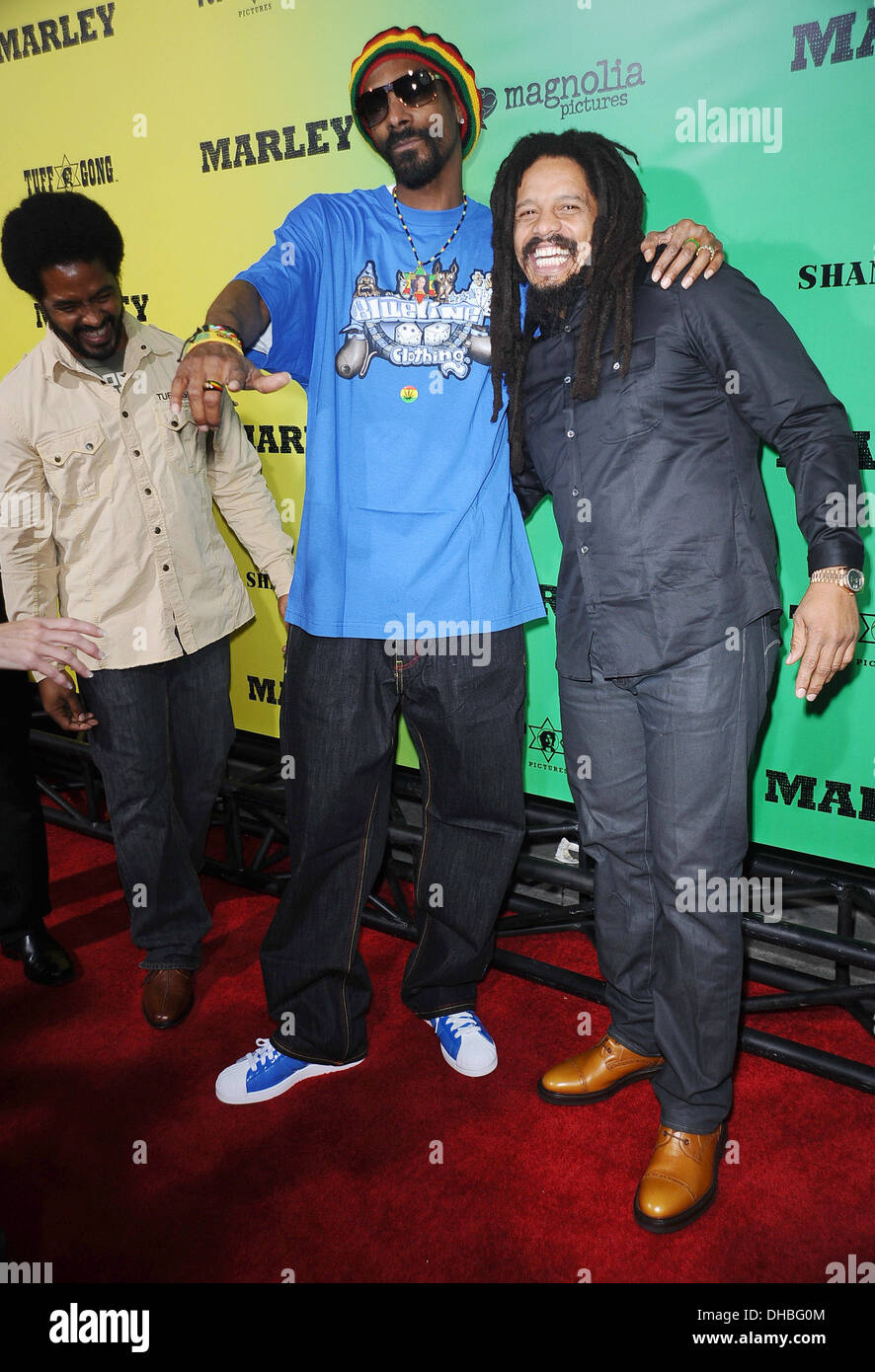 Robbie Marley Snoop Dogg Rohan Marley Los Angeles Premiere of Magnolia ...