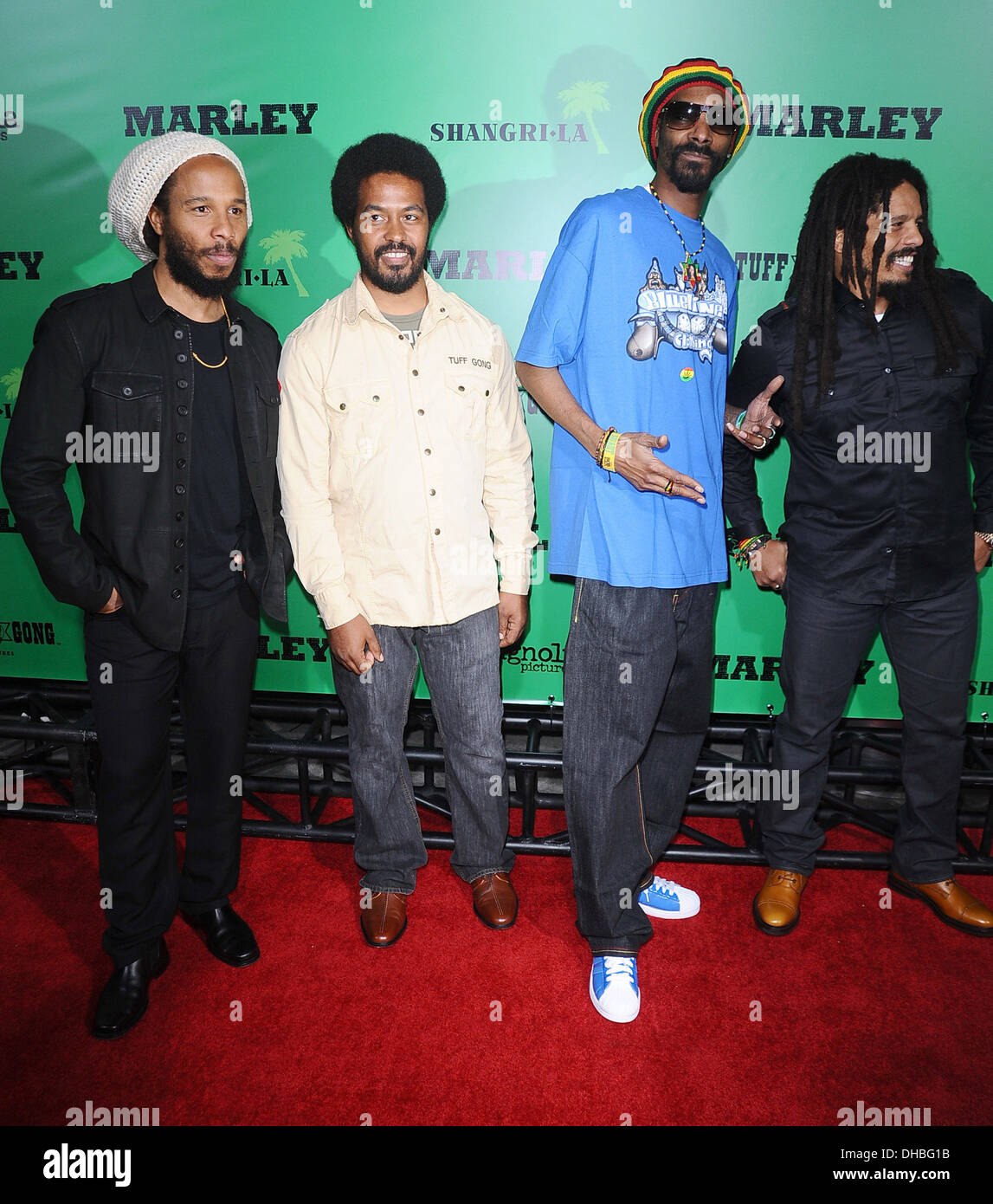 Ziggy Marley Robbie Marley Snoop Dogg Rohan Marley Los Angeles Premiere ...