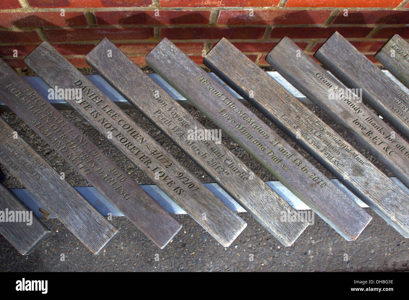 The Longest Bench, Littlehampton - Longest bench in Britain Stock Photo ...