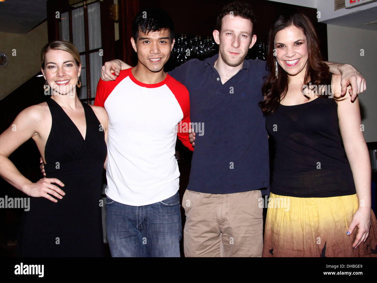 Morgan James Telly Leung Nick Blaemire and Lindsay Mendez attending ...