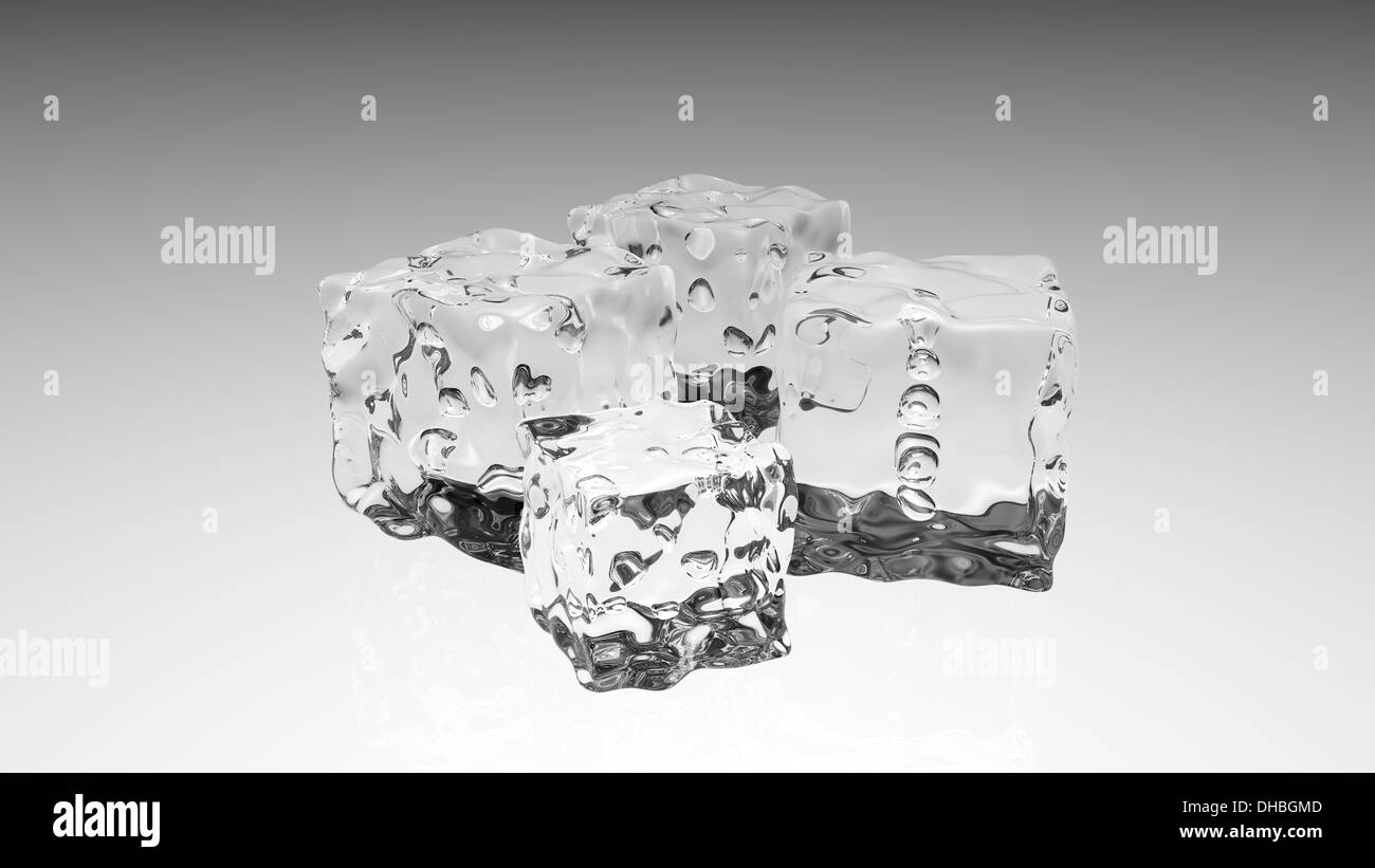 Ice cube water drop Black and White Stock Photos & Images - Alamy
