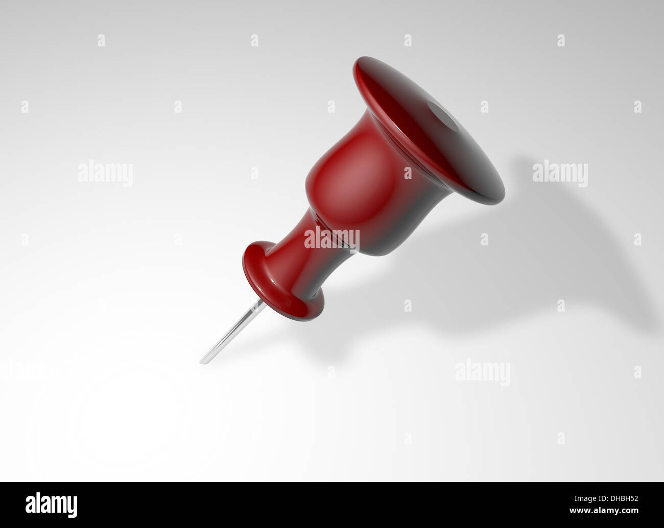 3d office objects red pin hi-res stock photography and images - Alamy