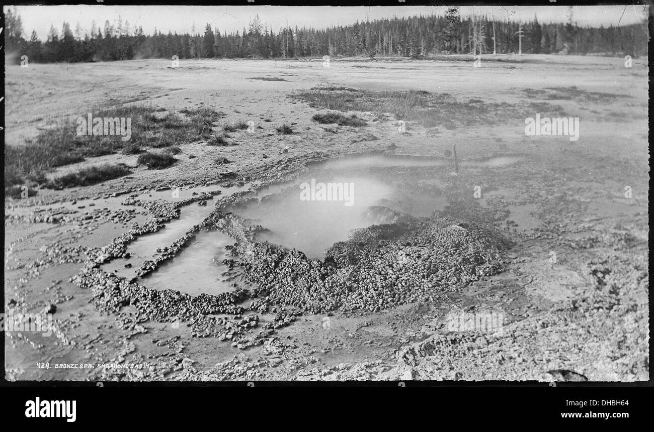 Bronze Spring, Shoshone basin. Yellowstone National Park 517229 Stock ...