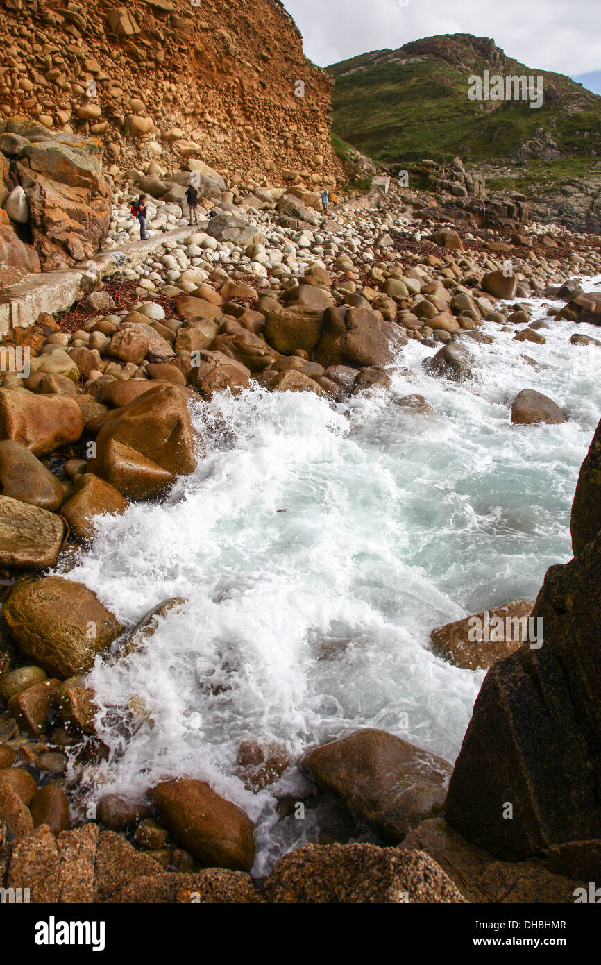 Rocks cliffs porth nanven hi-res stock photography and images - Alamy