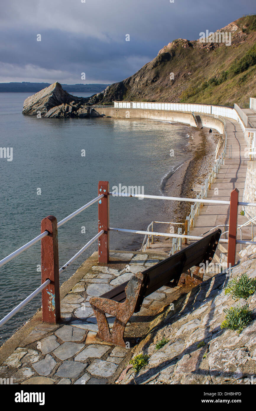 meadfoot beach,torquay, uk, devon, harbor, boats, holiday resort ...