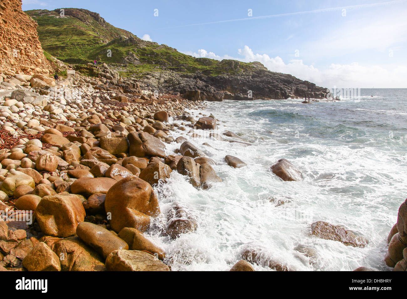 Rocks cliffs porth nanven hi-res stock photography and images - Alamy