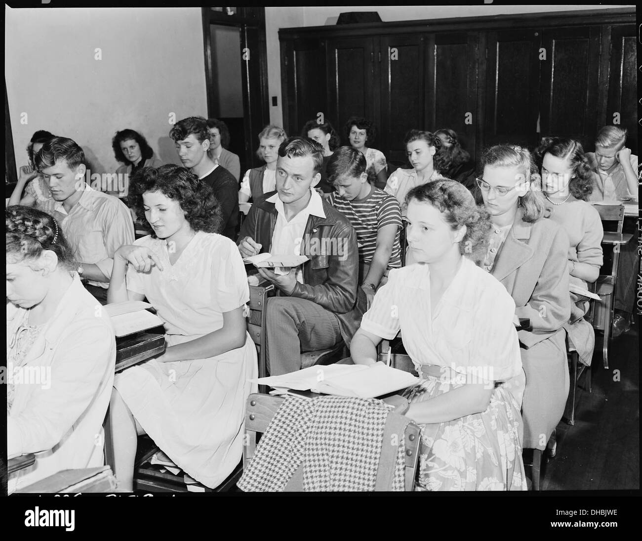 1940s high school hi-res stock photography and images - Alamy
