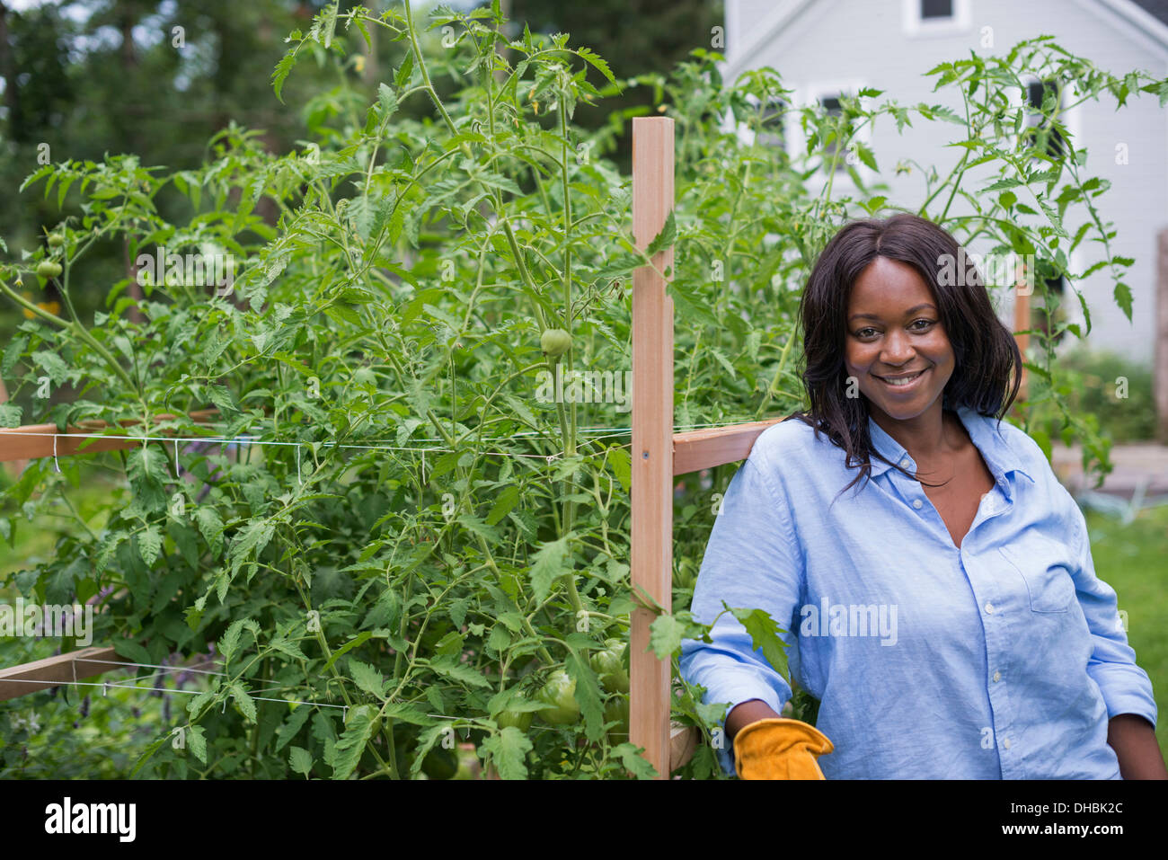 Leaning on fence hi-res stock photography and images - Alamy